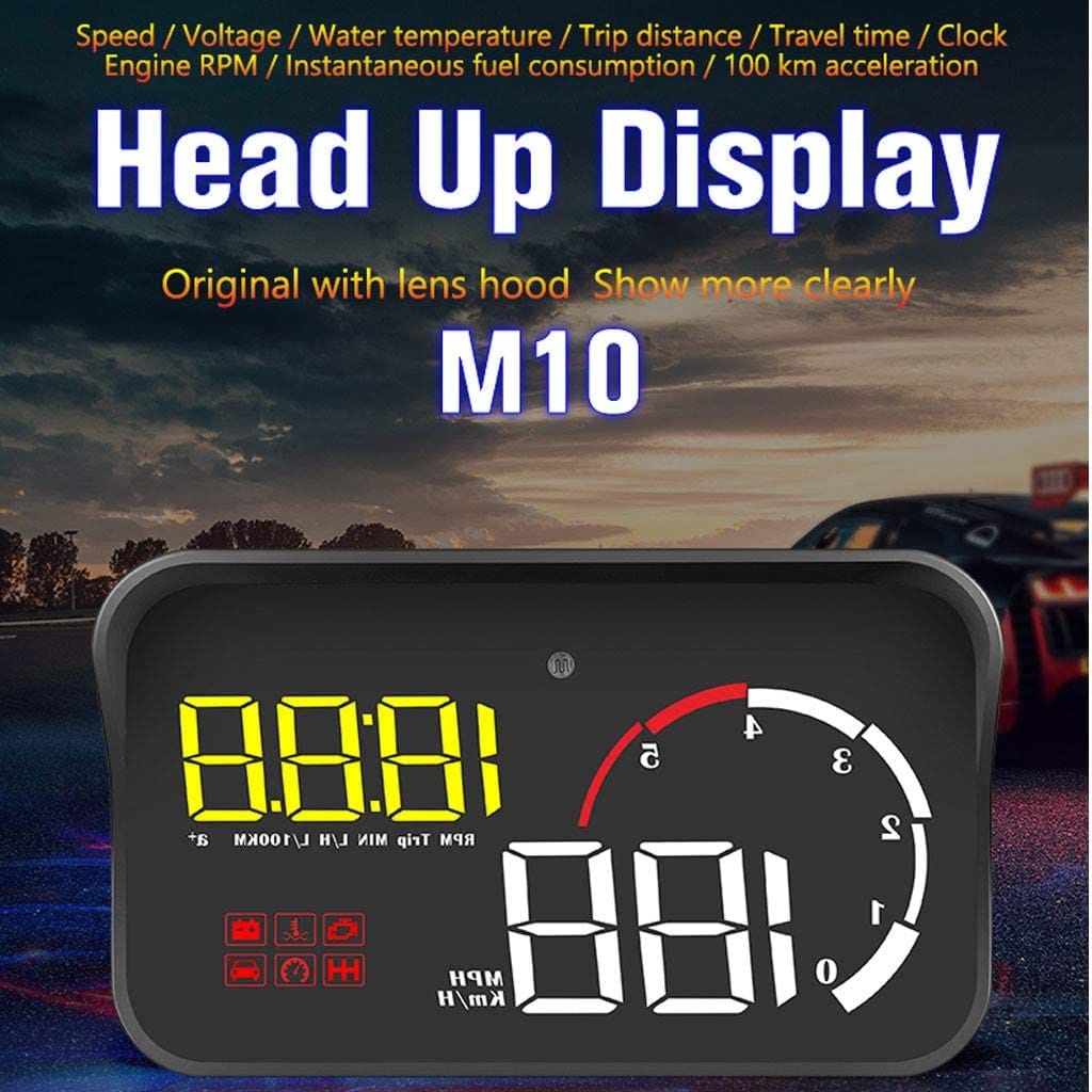 3.5 inch HUD M10 Head Up Display OBD2 Head Up Display Multifunction For ...